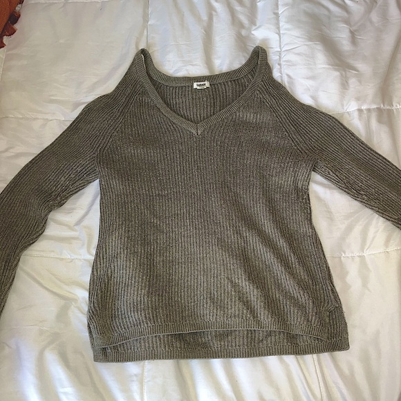 Garage | Sweaters | Garage Green Cut Out Shoulder Sweater | Poshmark